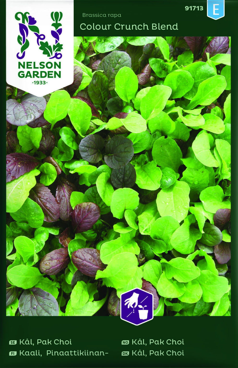 Kål, Pak Choi Colour Crunch Blend - Nelson garden - Gartnerhallen A/S